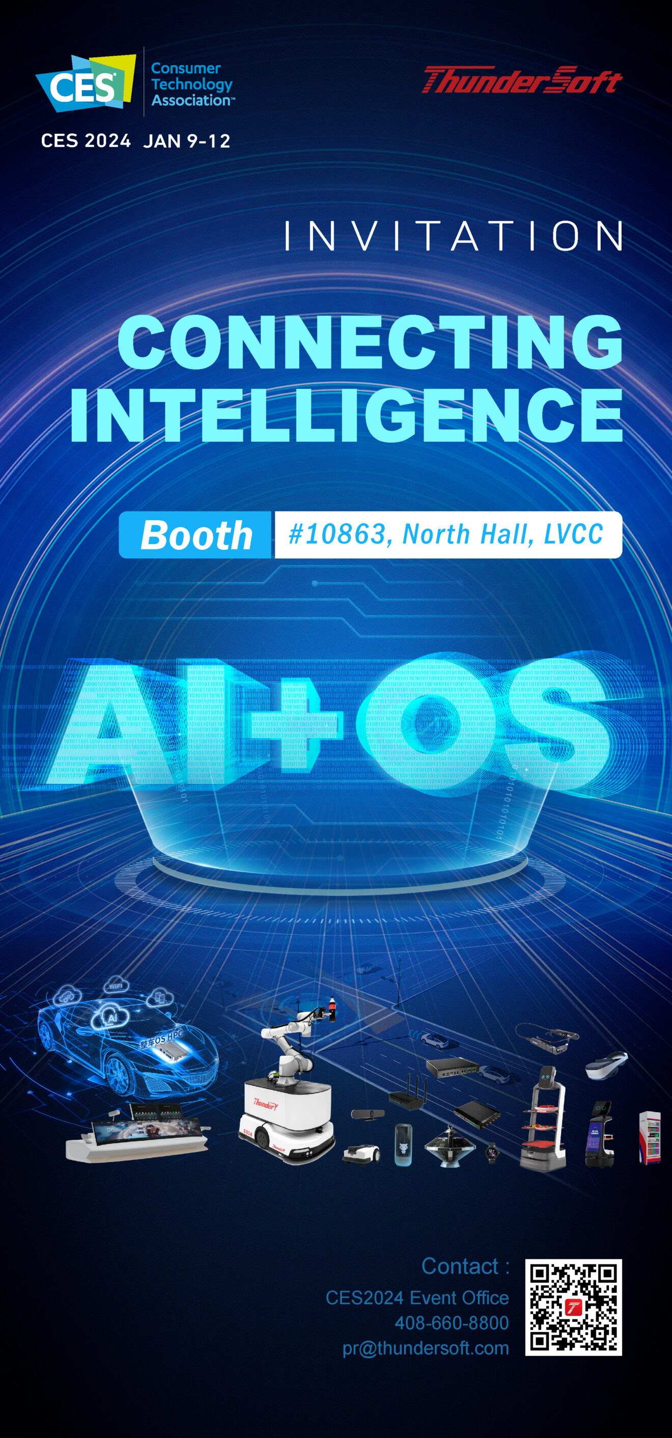 邀请函 | 中科创达邀您参加CES 2024 - ThunderSoft | 中科创达